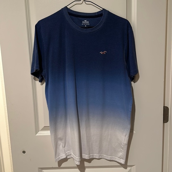 Hollister | Shirts | Mens Blue White Ombre Shirt | Poshmark